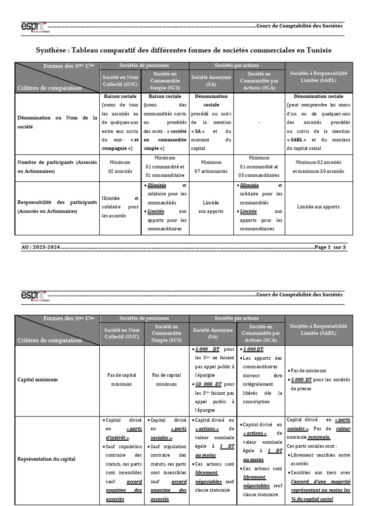 Chapitre 1 - Complément Du Cours | PDF
