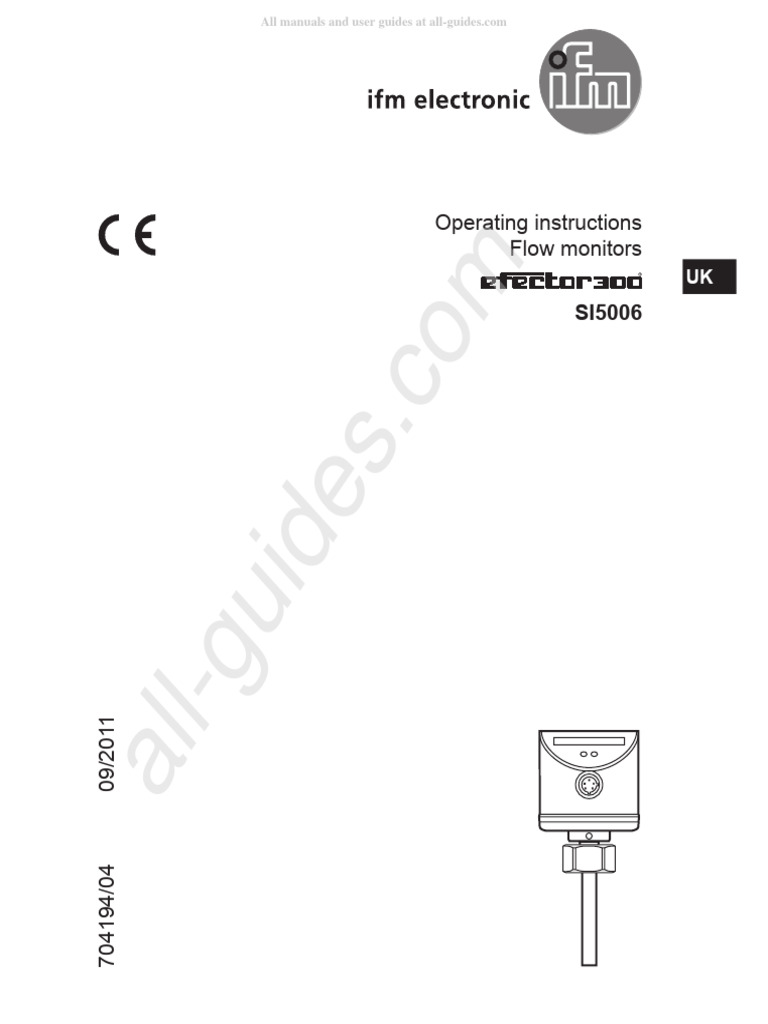 Ifm Electronic Si5006 Operating Instructions Manual 14 | PDF