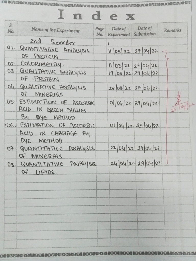 Sem2 Nutr - Practical | PDF