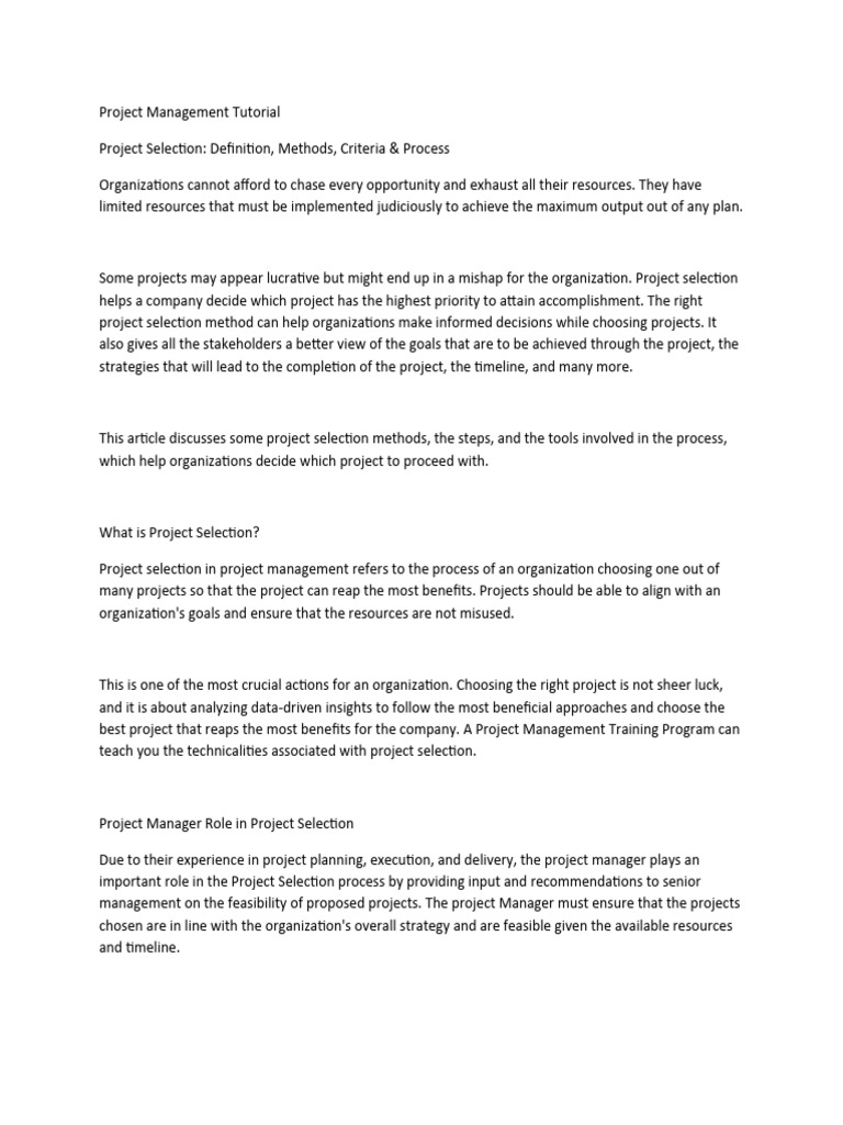 Project Managem-WPS Office | PDF | Mathematical Optimization | Linear ...