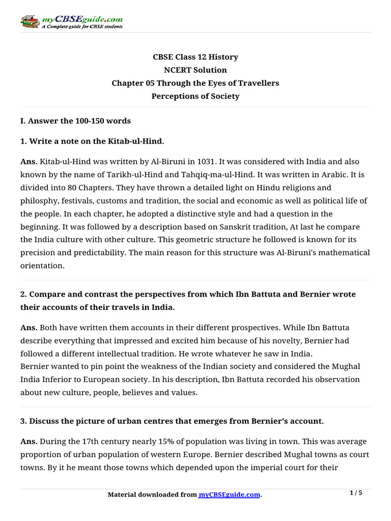12 History Ncert ch05 | PDF | Social Science | History