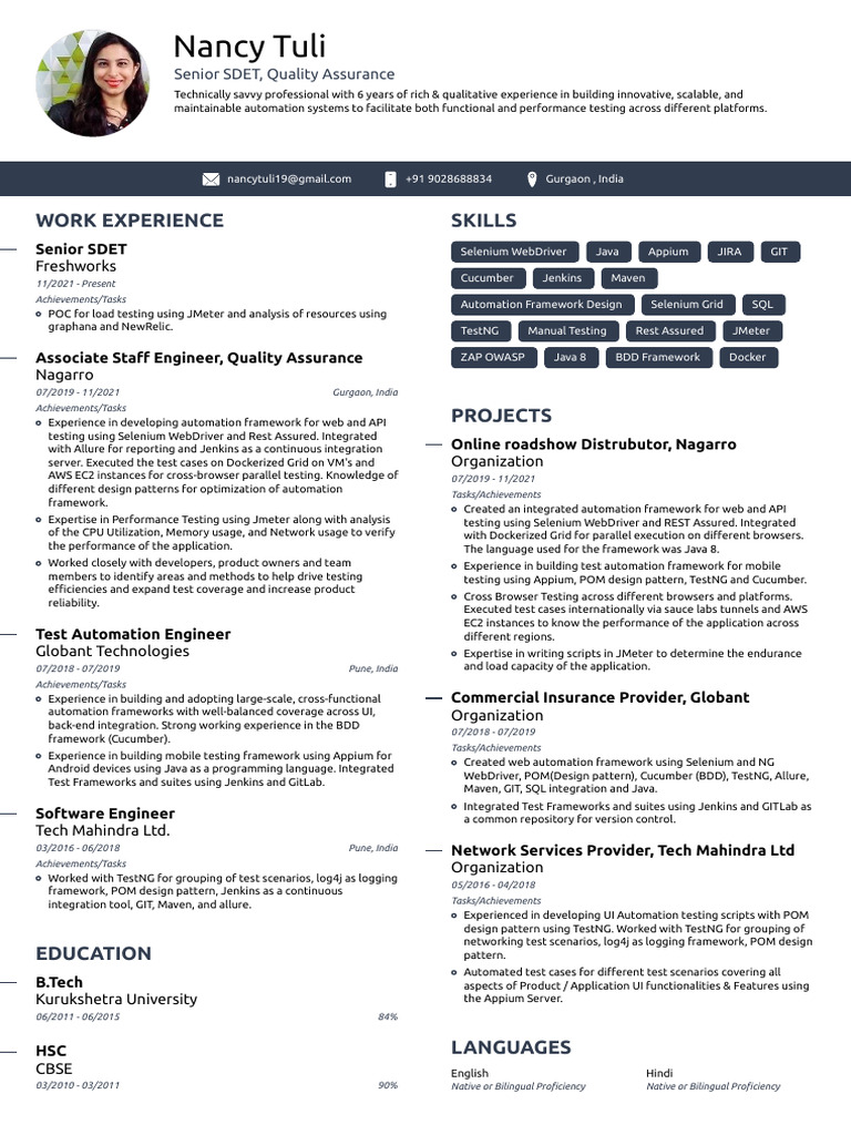 Nancy Resume | PDF