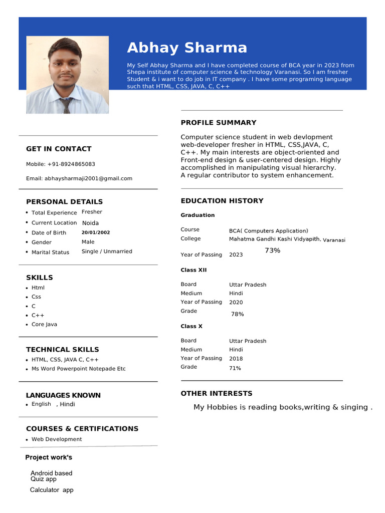 Abhay Sharma | PDF | Software | Software Engineering