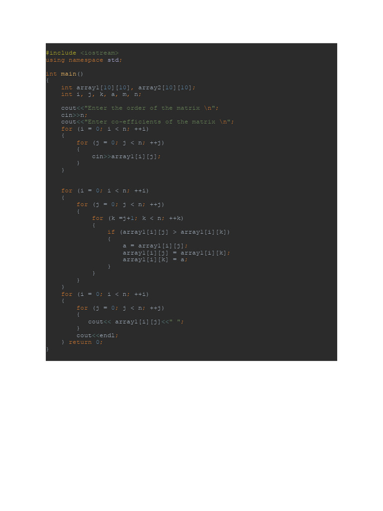 Arraysıralama | PDF | Namespace | Computer Programming