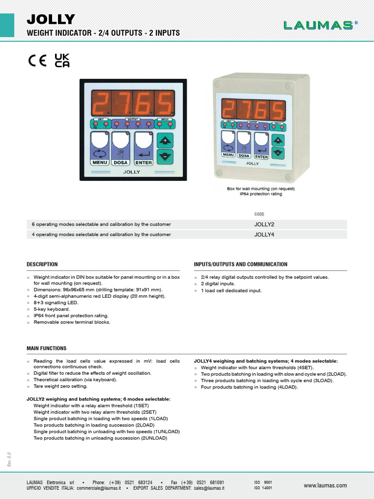 Jolly2 4 en | PDF | Relay | Electricity