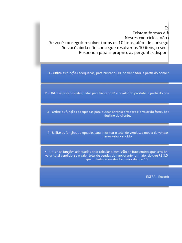 Teste de Excel - Intermediário | PDF Teste de Excel - Intermediário | PDF