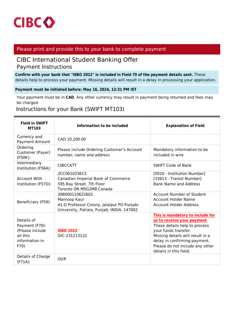 Instruction Sheet - INR A2 Form - GIC-231213122 | Download Free PDF ...