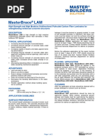 Technical Data Sheet Masterbrace 2200 | PDF | Concrete | Epoxy