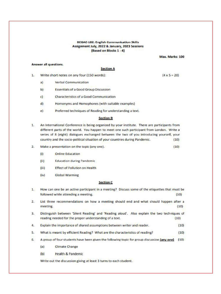 BEGAE 182 2022 23 Ceokxs | PDF