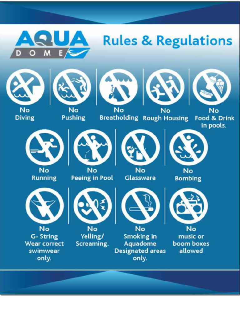 Aquadome Rules | PDF