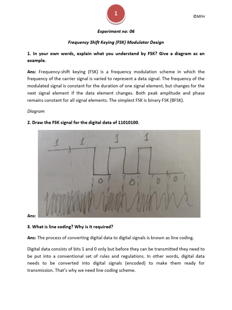 FSK Modulator Design Guide | PDF | Modulation | Digital Signal