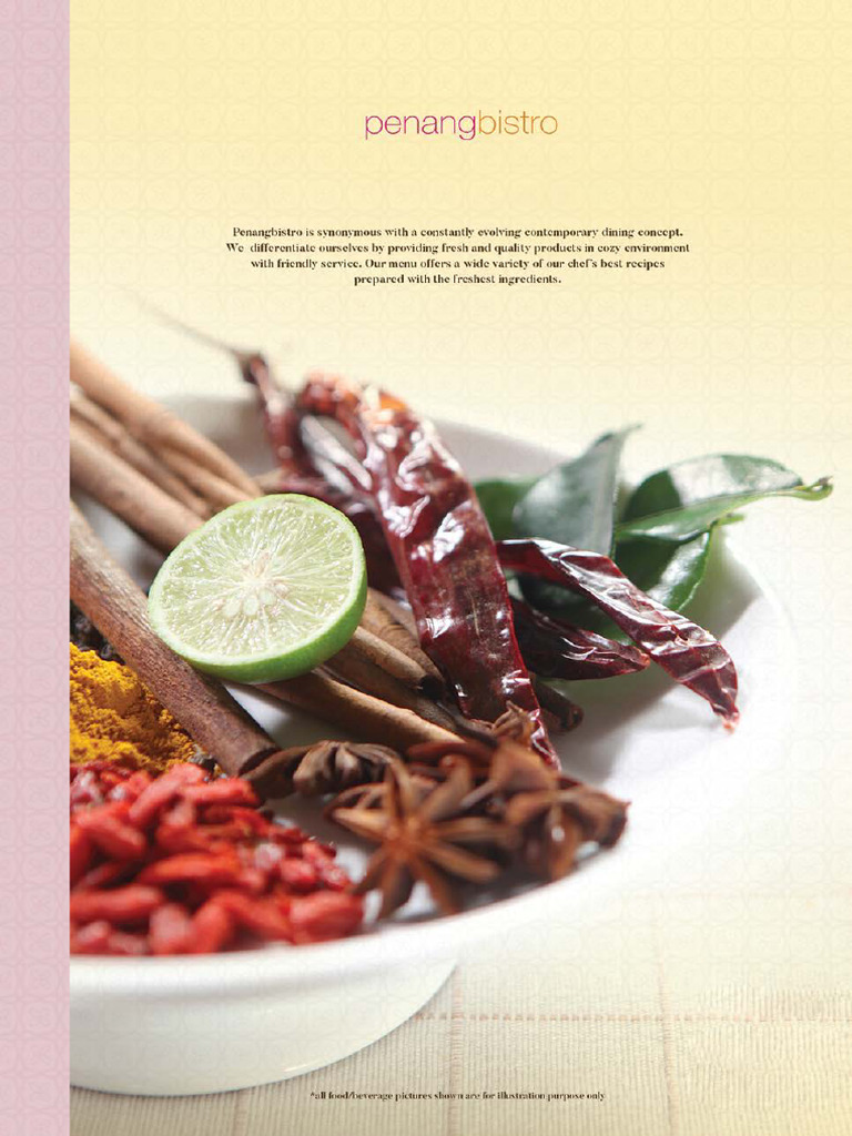 Daftar Menu Penang Bistro | PDF
