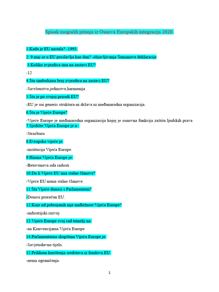 Skripta Sve - II | PDF