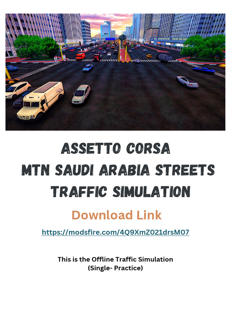 Proakd MTN Saudi Arabia Streets Traffic Simulation Mod | PDF