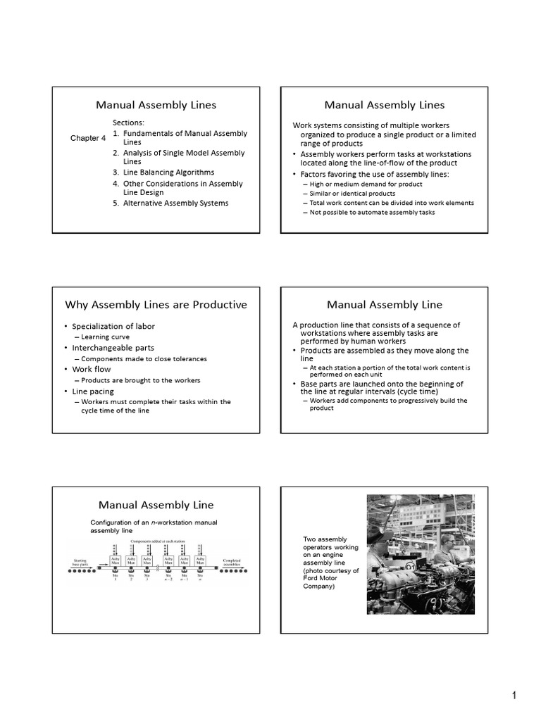 Ch04-Assembly Lines | PDF