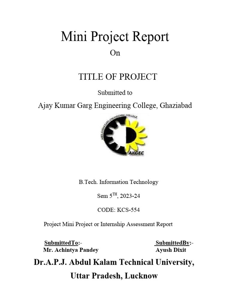 Ayush Dixit Report | PDF | Mobile App | Weather Forecasting