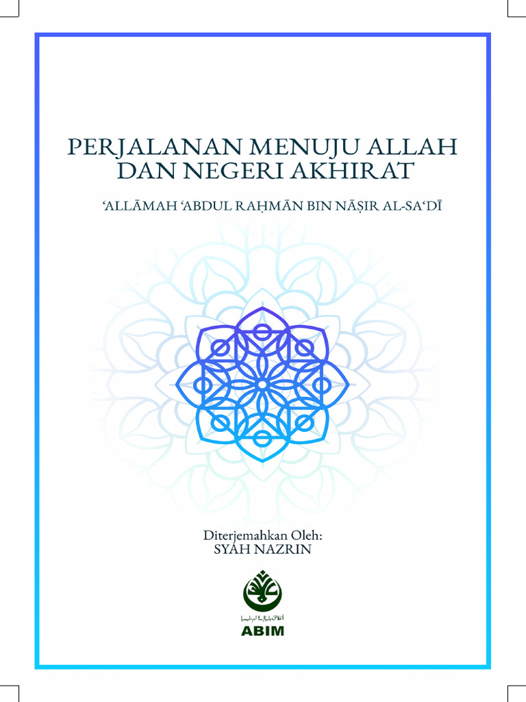 E-Book Perjalanan Menuju Allah Dan Negeri Akhirat | PDF | Agama & Spiritualitas