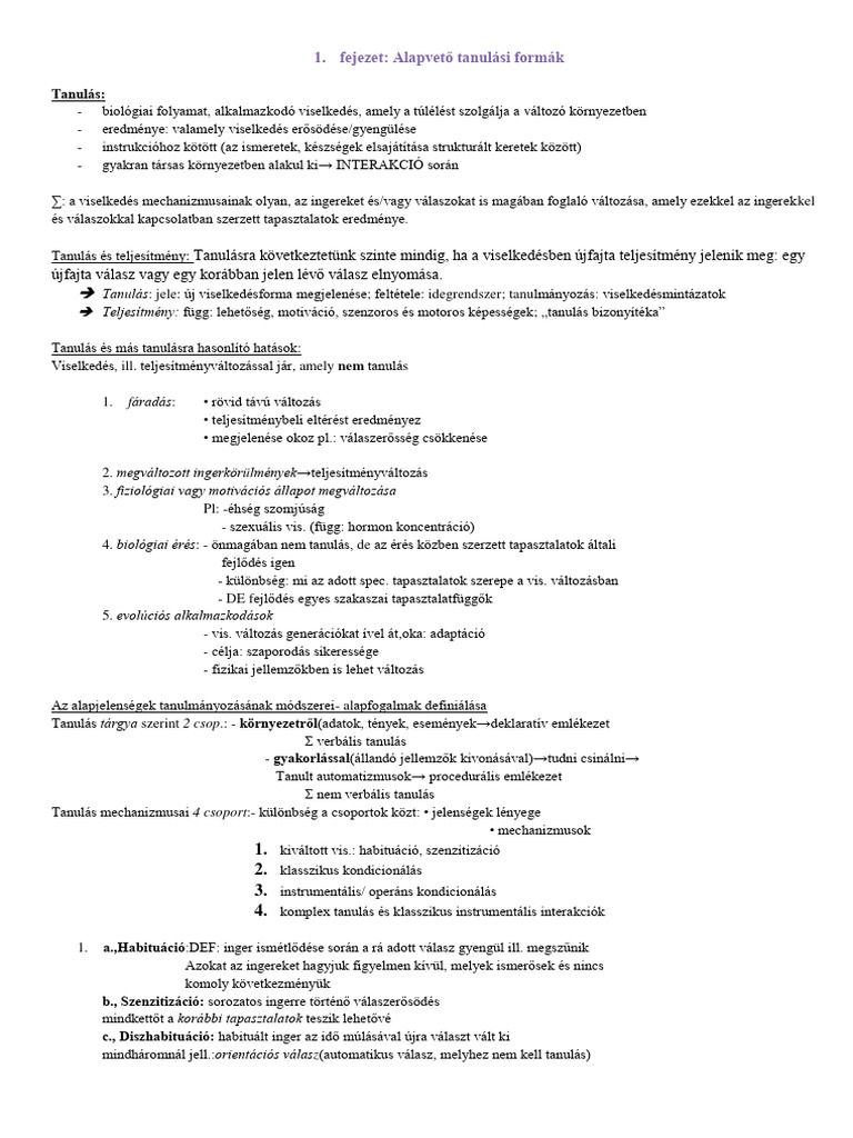 Ált - Pszicho Könyv 2. Összefog. | PDF