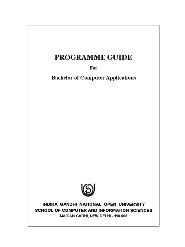 BCA Programme - Guide 2005 | PDF | Theory Of Computation | Numerical ...