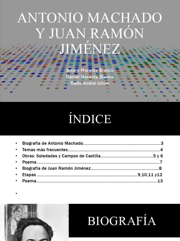Antonio Machado y Juan Ramón Jiménez | PDF