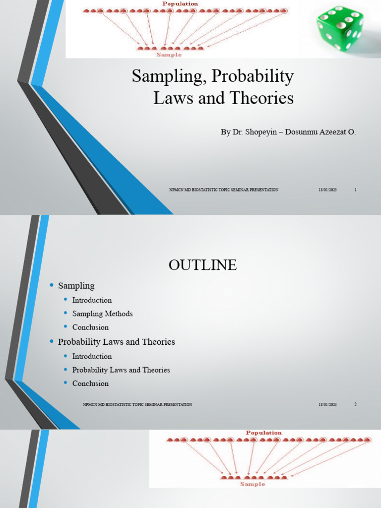 Sampling, Probability Laws and Theories | Download Free PDF | Sampling (Statistics) | Statistics