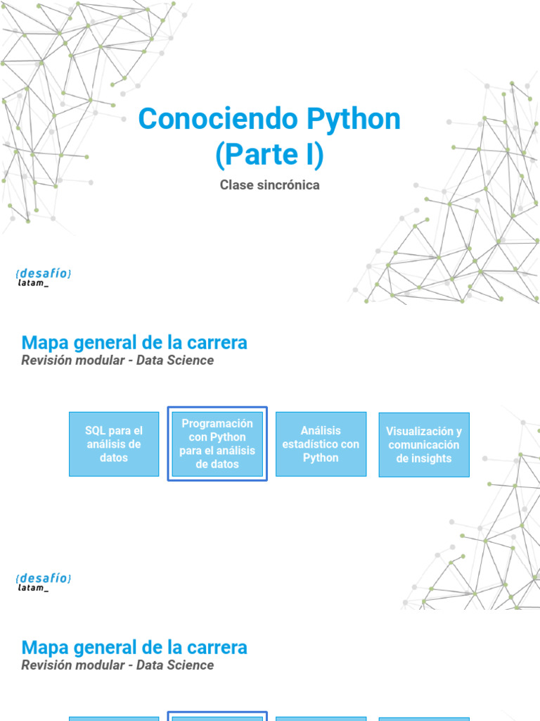 Presentación - Conociendo Python (Parte I) | PDF