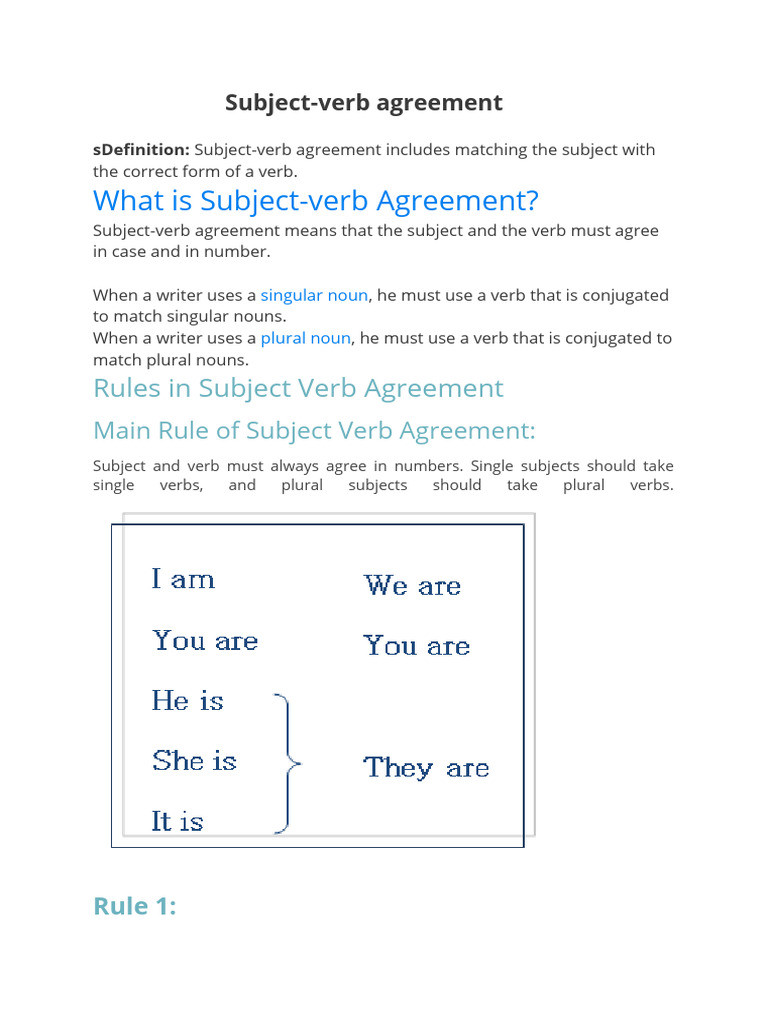 Subject Verb Worksheet | PDF | Grammatical Number | Verb