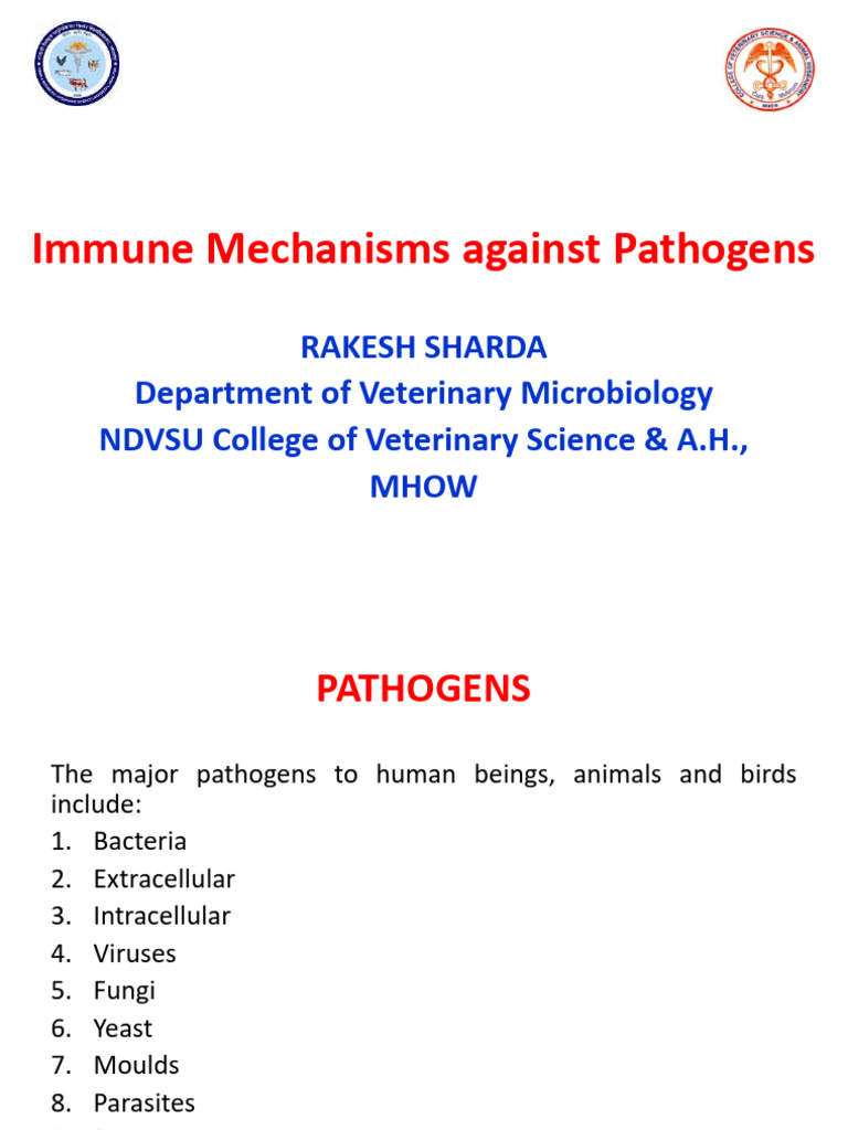 Immune Mechanisms Against Pathogens | PDF