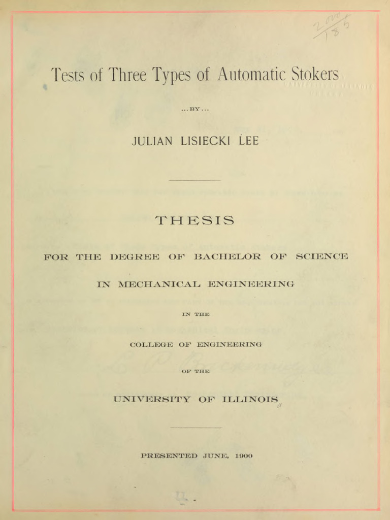 Testing Automatic Stokers in Engineering | PDF