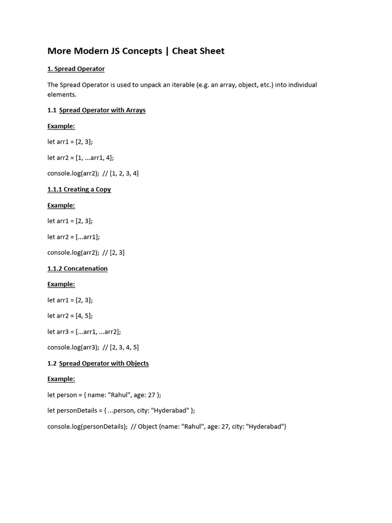 JS Essentials Cheat Sheets-1 | Download Free PDF | Scope (Computer ... JS Essentials Cheat Sheets-1 | Download Free PDF | Scope (Computer ...