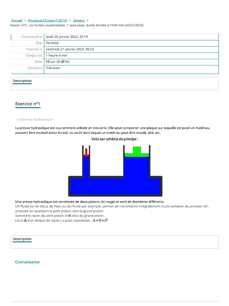 Devoir N°5 - Correction Automatisée, 1 .. | PDF