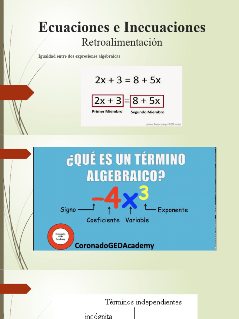 Ecuaciones e Inecuaciones | PDF