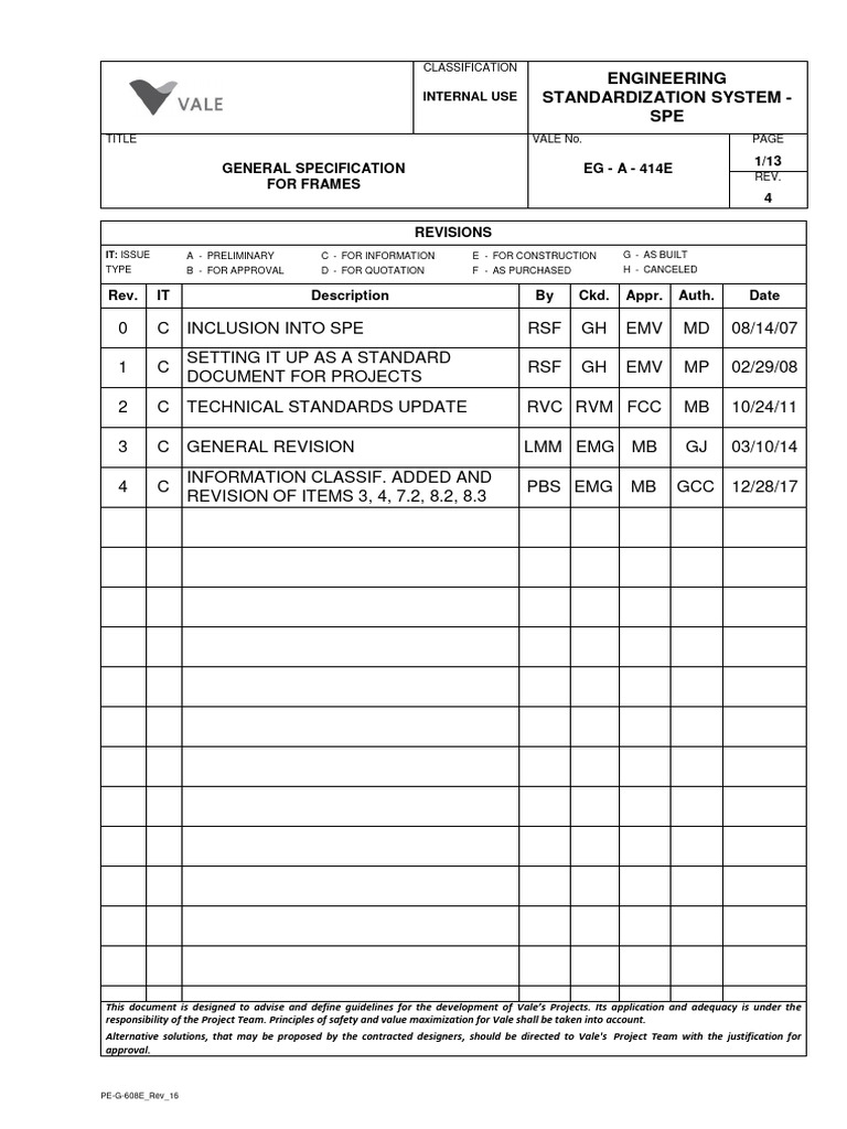 EG-A-414E Frames Rev 4 | PDF