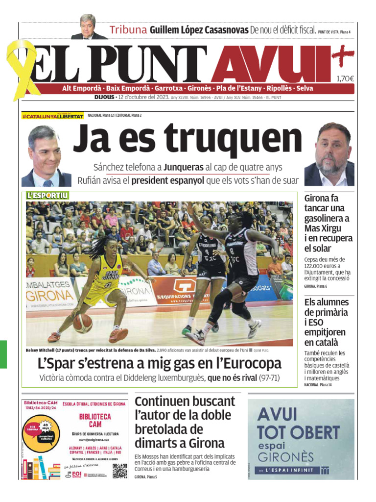 El Punt Avui Comarques Gironines-13-10-2023 | PDF