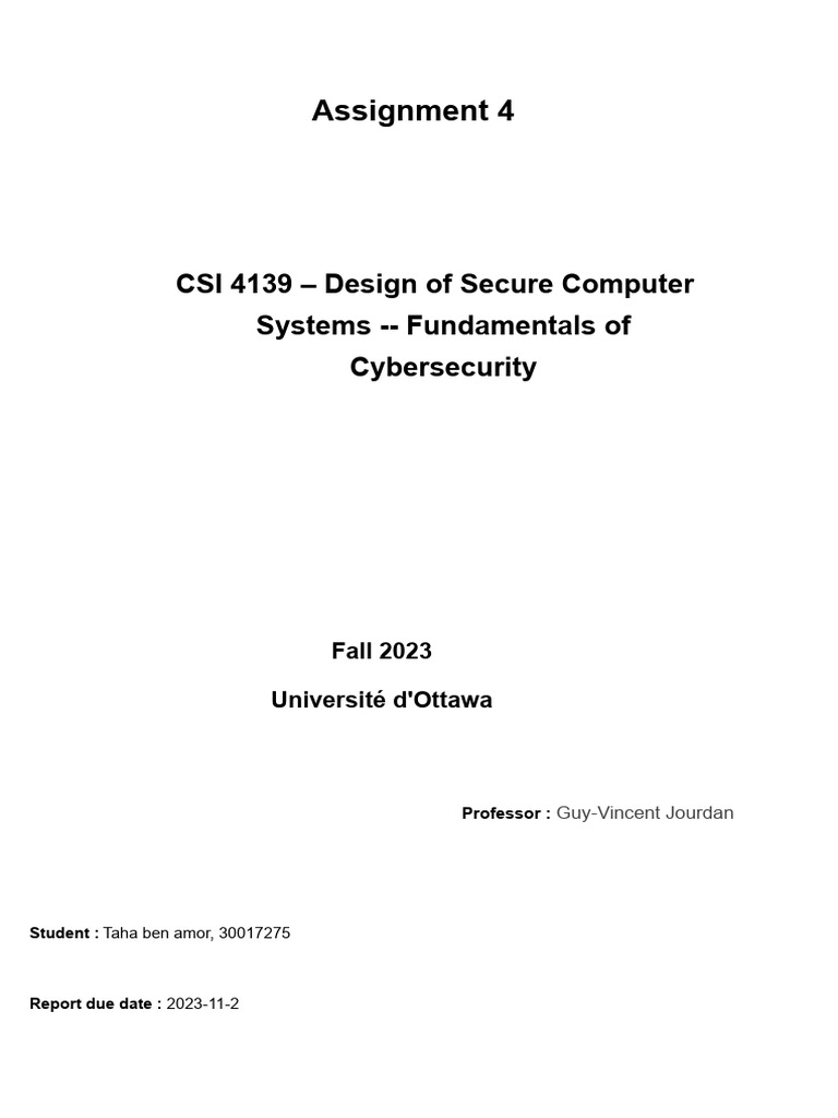 Assignment4 - Taha Ben Amor - 300172759 | PDF | Internet Relay Chat | Software Engineering