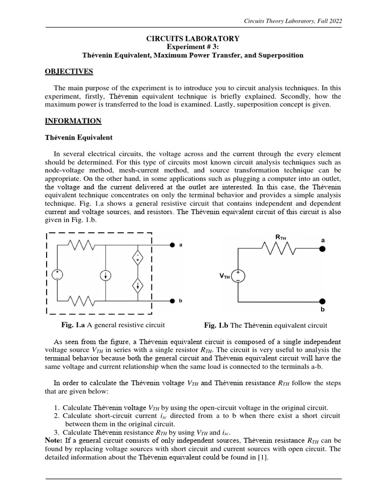 Circuits Exp3 | PDF | Electrical Network | Network Analysis (Electrical Circuits)
