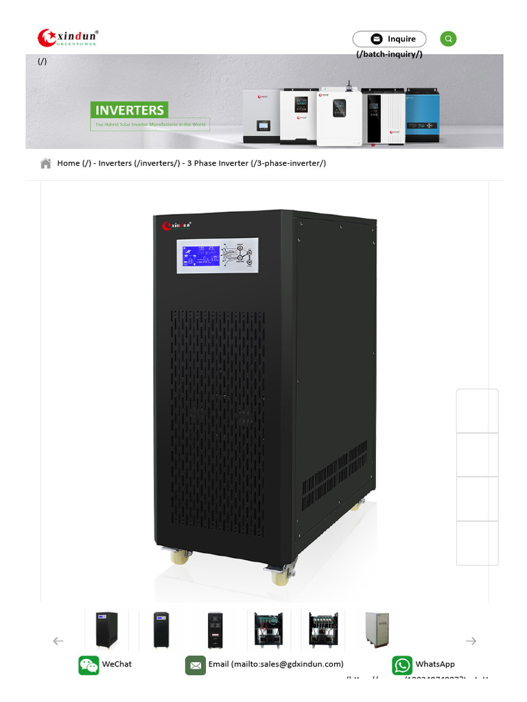 15Kw 10 KW 20Kw 10Kw Best 3 Phase Hybrid Solar Inverter Manual | PDF | Power Inverter ...