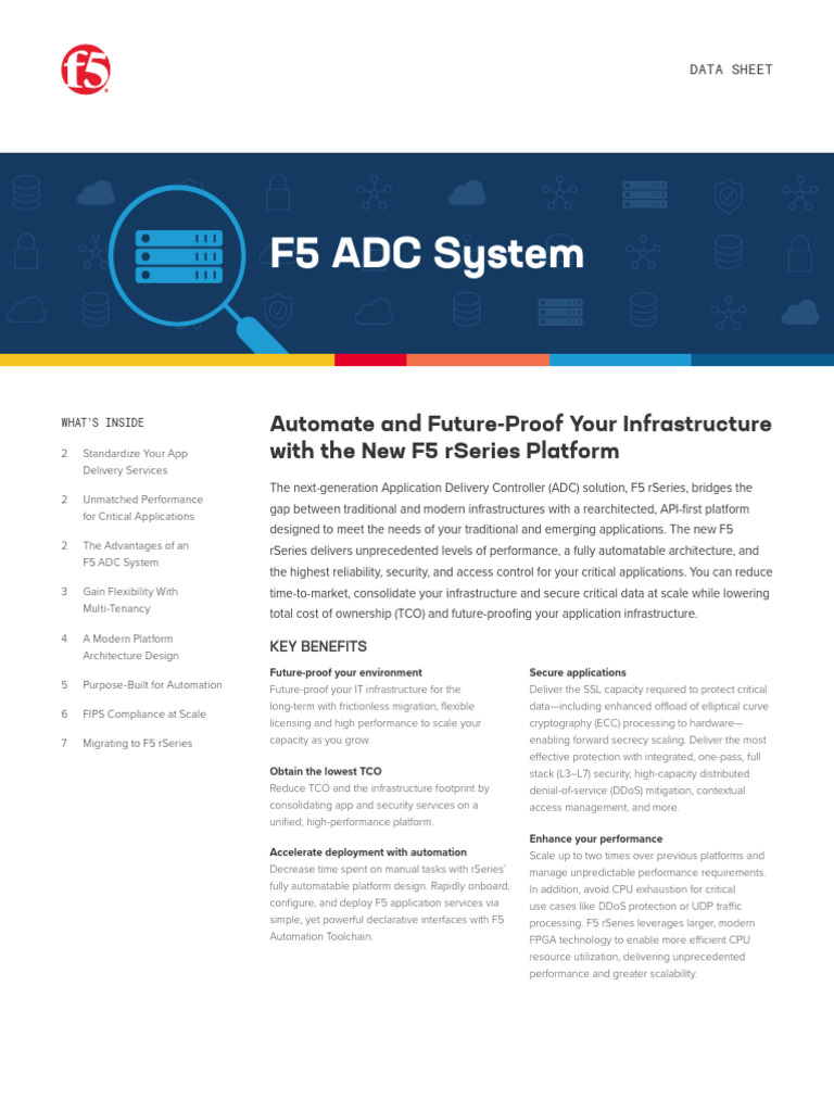 F5 Rseries-Data-Sheet | PDF