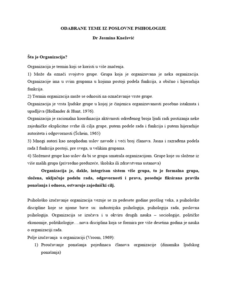 Skripta - Odabrane Teme | PDF