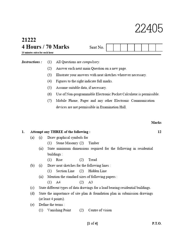 2022 Summer Question Paper (Msbte Study Resources) | PDF | Stairs