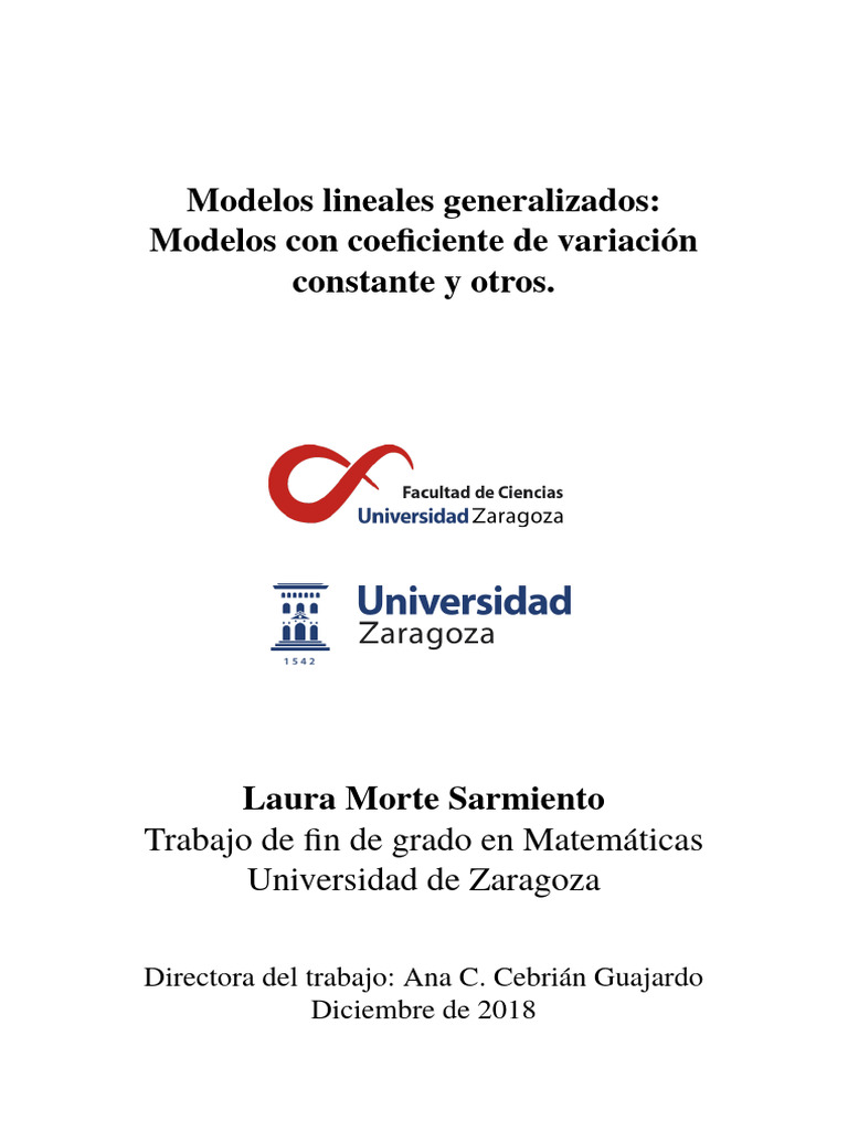 Taz TFG 2018 4745 | PDF | Distribución normal | Modelos estadísticos