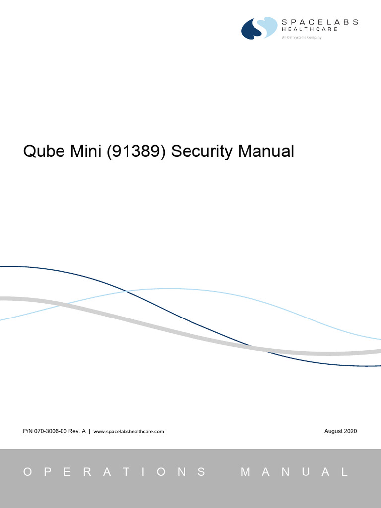 070 3006 00 Rev A Qube Mini Security OpsMnl | PDF