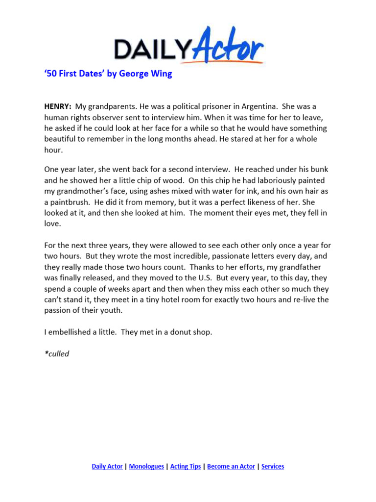 50 First Dates Henry | PDF