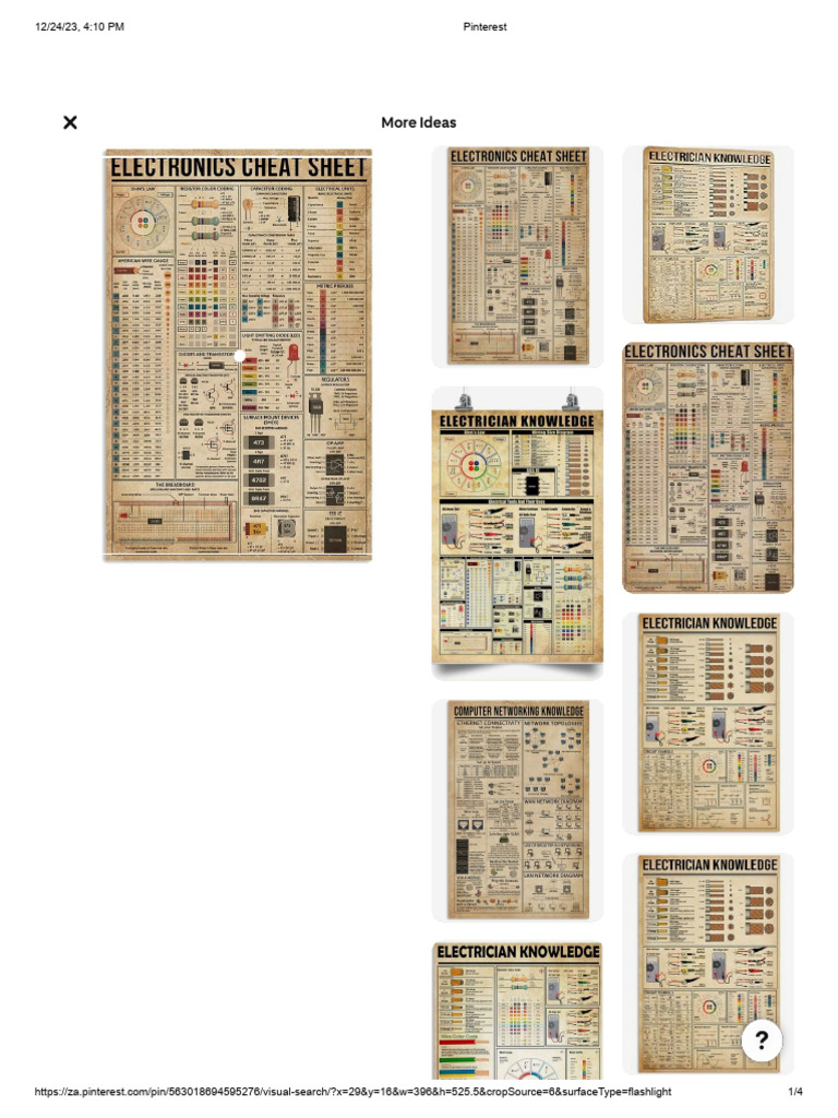 Electronics Cheat Sheet | PDF