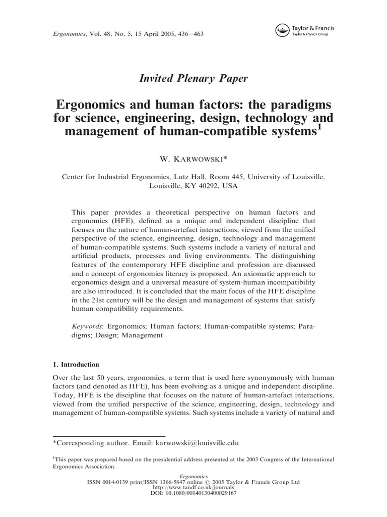 The Paradigms For Science Engineering Design Technology and Management ...