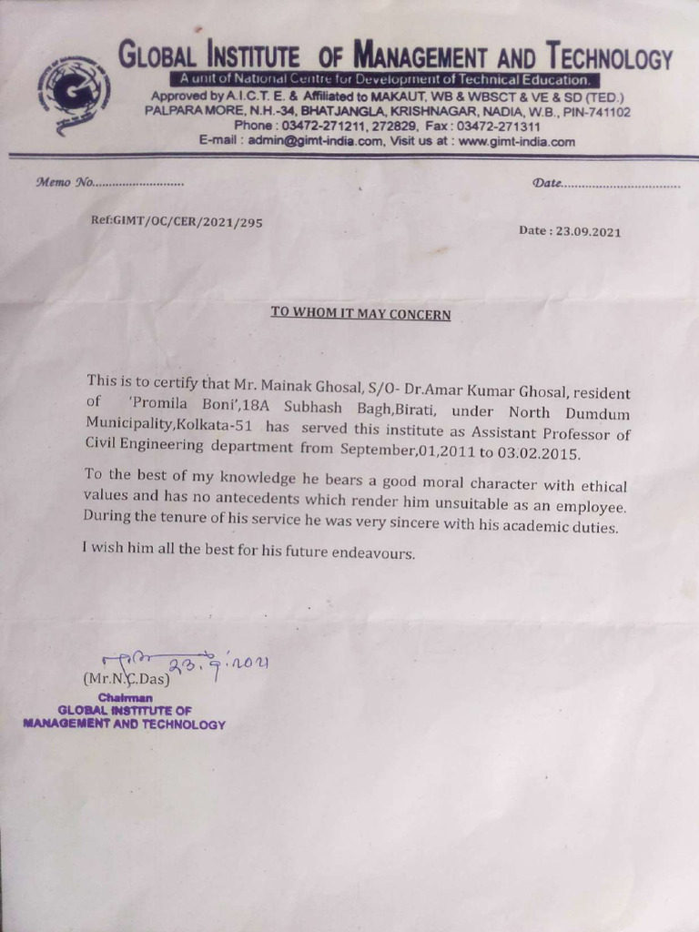 GIMT Experience | PDF