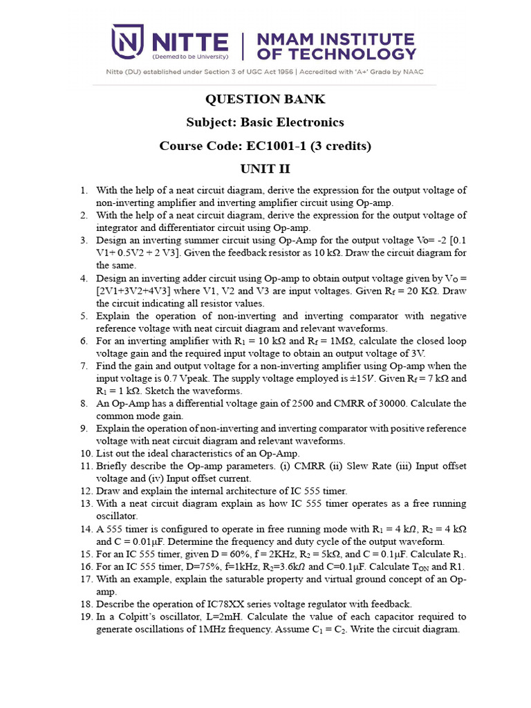 Task 2 - Question Bank | PDF