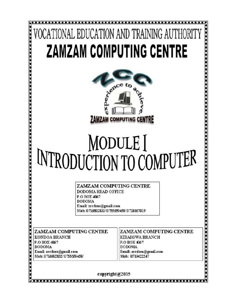 Introduction To Comp | PDF | Computer Keyboard | Computer Hardware