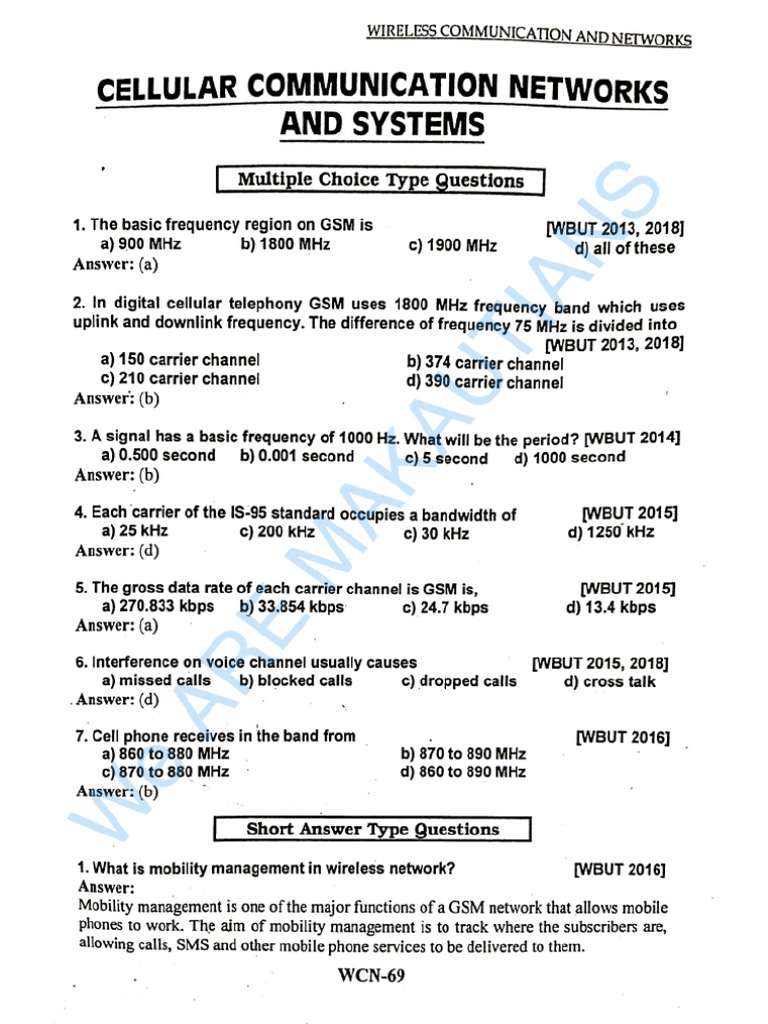 Part3 Mobile Communication | PDF Part3 Mobile Communication | PDF