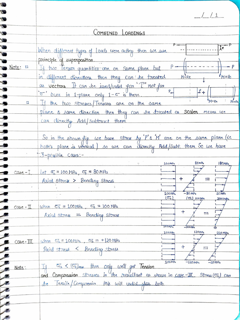 Combined Loading | PDF
